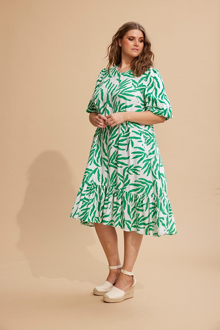 Ivanna 308 Dress - Green grass – Utsøkt
